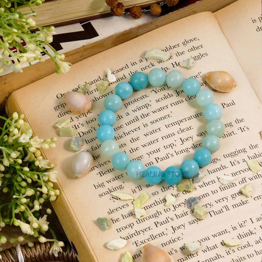 Blue Amazonite Stone Bracelet – Healing Stone